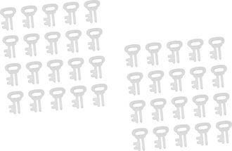 BESTONZON 2 S&auml;tze Sparschweinschl&uuml;ssel Sparschweinzubeh&ouml;r Sparschwein Schl&uuml;ssel Kann Zubeh&ouml;r M&uuml;nzbankschloss Zubeh&ouml;r F&uuml;r Spardosen Glasschl&uuml;ssel Metall Silver 2