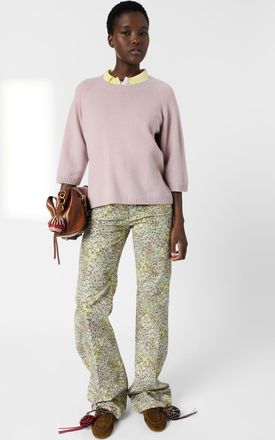 Gerard Darel Pull &agrave; col rond en cachemire - LIVIAH - Rose clair