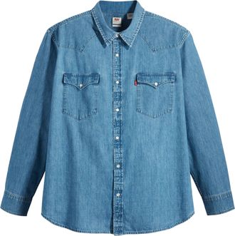Levi's Herren Big & Tall Classic Western Hemd mit Knopfleiste, Franklin Stone Wash, Blau, 2XL