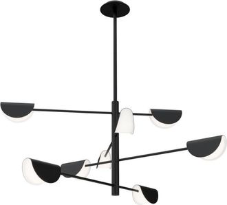 Maytoni Maytoni - Mollis Plafonnier moderne &agrave; bras multiples noir, abat-jour en acrylique