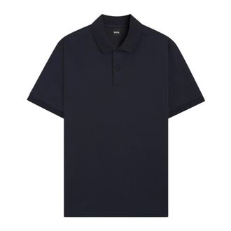 HUGO BOSS Polohemd mit Monogramm-Leiste - - Tops - Herren - Blau - M