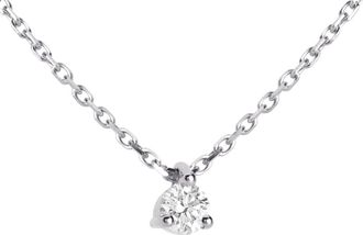 Edenly Collier Solitär in Weissgold