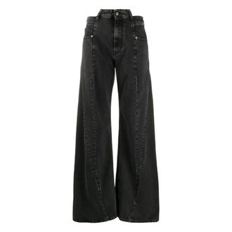 Maison Margiela Femme, Jeans, Noir, Taille: 40 FR Panel Construction Jeans