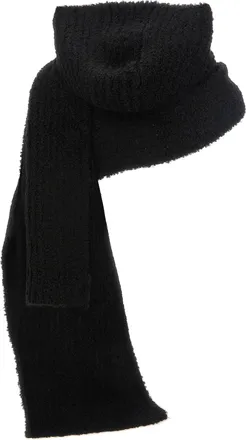 Maison Margiela Boucl&eacute; Textured Scarf - Black