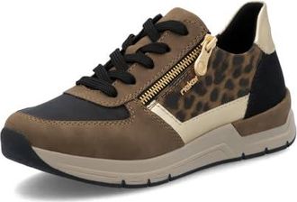 Rieker Baskets basses pour femme 58902, Marron Combi 24, 41 EU