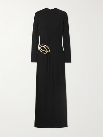 Cult Gaia Jacenta Robe Aus Jersey Mit Cut-out Und Verzierung - Schwarz