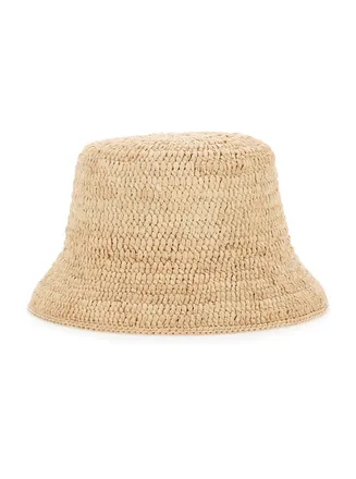 Helen Kaminski Womens Bucket Hat Chaturi Beige Raffia