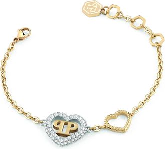 Philipp Plein Armband - Armband Plein Rocked Heart - Gr. EINHEITSG - in Gold - f&uuml;r Damen