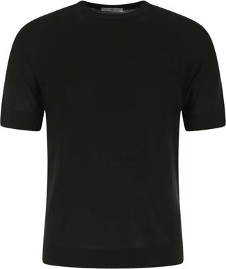 Pantaloni Torino Homme, Pulls, Noir, Taille: S T-Shirt en Coton et Soie