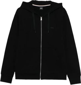HUGO BOSS Homme, Sweatshirts et sweats &agrave; capuche, Noir, Taille: 2XL Zip-throughs