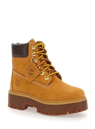 Timberland Womens Ankle Boots Nubuck Beige Leather