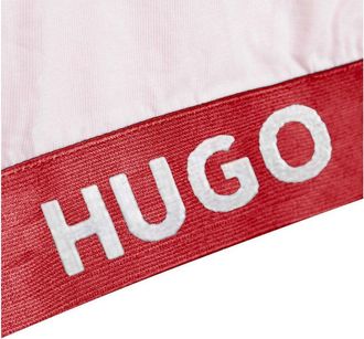 HUGO BOSS Print-Shirt HUGO Kids M&auml;dchen T-Shirt hellrosa mit Logo Print