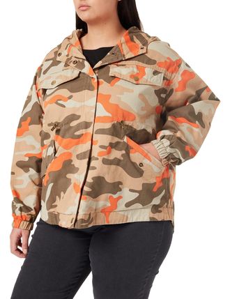 Urban Classics Ladies Oversized Camo Parka Jacket Brick camo M