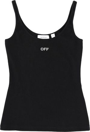 Off-white Off Stamp Geripptes Tanktop - - Tops - Damen - Schwarzk - M