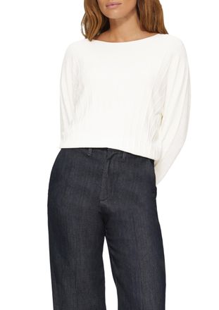 s.Oliver Strickpullover mit Fledermausarm und Strukturmuster