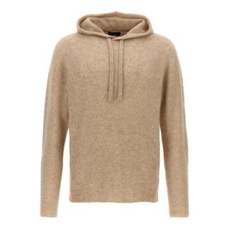 Roberto Collina Kaschmir-Mischung Kapuzenpullover - - Sweatshirts & Hoodies - Herren - Beige - L