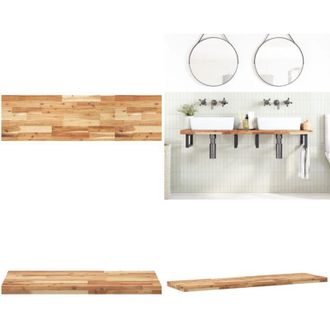 vidaXL Waschtischplatte &Ouml;lbeschichtung 140x40x4 cm Massivholz Akazie - Badezimmerm&ouml;bel - Waschtischplatte - Holz Waschttisch - Akzidenzholzm&ouml;bel - Rustikal