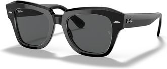 Ray-Ban Sonnenbrillen Black Fassung Glas Polarisiert 49-20