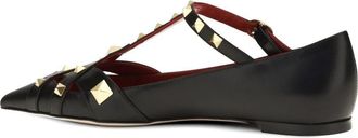 Valentino Garavani Rockstud Cage Ballet Flat - Black