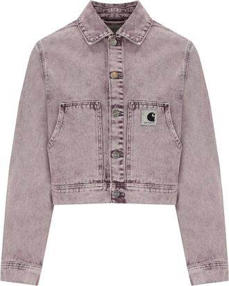Carhartt Work in Progress Femme, Vestes, Violet, Taille: 36 FR W Arca Denim Jacket