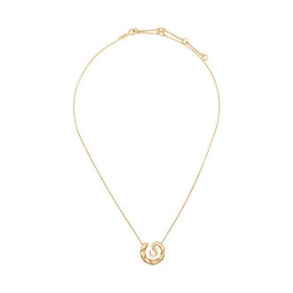 Panconesi Spiralanh&auml;nger Goldfarbene Kette Halskette - - Accessories - Damen - Gelb - ONE SIZE