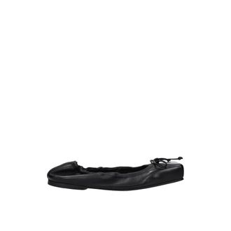 Jacquemus Schwarze Leder-Ballettflats mit eckiger Spitze - - Shoes - Damen - Schwarzk - 37 EU