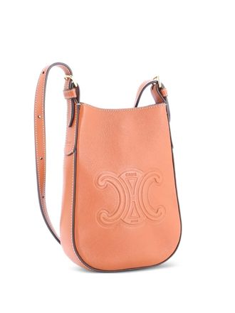 Celine pochette Heloise Phone Pouch en cuir - Marron