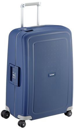 Samsonite SCure - Hartschalenkoffer 69 cm Mittelgroß - Trolley Koffer mit 4 Rollen, TSA-Schloss, Leicht - 79 L - Blau (Dark Blue)