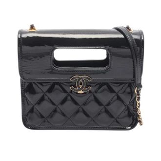 Chanel Pre-owned Matelasse Patent Flap 2way bag - - Pre-owned - Damen - Schwarzk - ONE SIZE