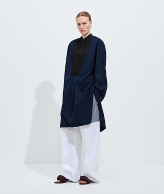 Bottega Veneta Haut en popeline de coton - Noir - Femme - 36