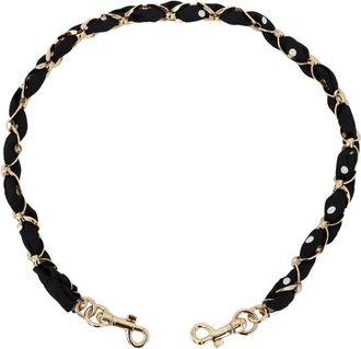 Dolce & Gabbana Femme, Sacs, Noir, Taille: ONE Size Cha&icirc;ne de sac orn&eacute;e de bijoux