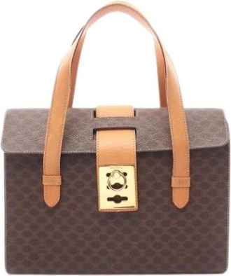 Celine Sac &agrave; main Macadam Pre-owned - Femme - Pre-owned - Brun - Taille: ONE Size