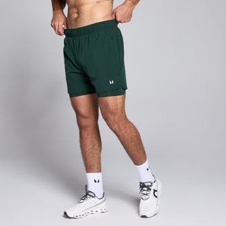 MyProtein Short dentra&icirc;nement 2-en-1 avec entrejambe de 13 cm MP pour homme - &Eacute;meraude fonc&eacute; - XS