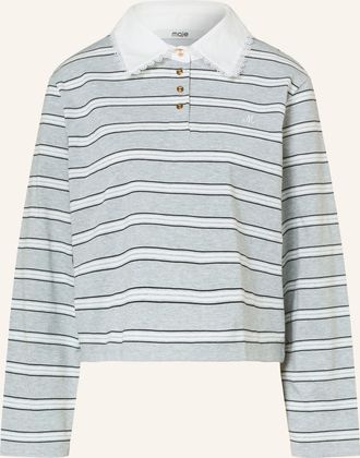 Maje Jersey-Poloshirt grau