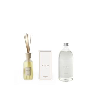 Generico Diffusor Culti Milano Style 500 ml mit Nachf&uuml;llung f&uuml;r 1000 ml Diffusor, Raumduft Aramara | CULTI MILANO | Haltbarkeit 6 Monate | Meterware 30 qm