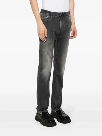 Jacob Cohen Womens Scarf-Detail Tapered Jeans Ss24 M