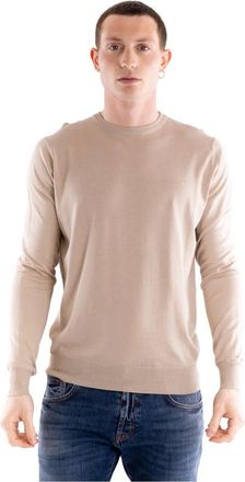 People of Shibuya Homme, Pulls, Beige, Taille: S Laos Crew Neck Knit