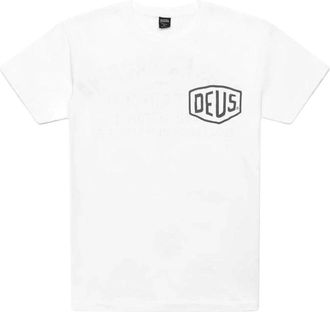 Deus Homme, Tops, Blanc, Taille: M Milano Address T-Shirt