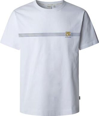 Pepe Jeans London Tad Tee T-Shirt, Blanc (Blanc), L Homme