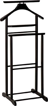 Haku M&ouml;bel Herrendiener, Stummer Diener, schwarz, Massivholz - Ma&szlig;e: B 47 x H 102 x T 36 cm, Style: Traditional