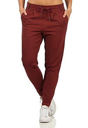 Only Femme ONLPOPTRASH Easy Colour Pant PNT Noos Pantalons, Fired Brick, S/30