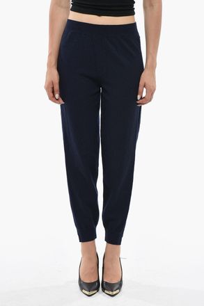 Stella McCartney Hose aus Kaschmirmix mit perforiertem Seitenband Stella McCartney