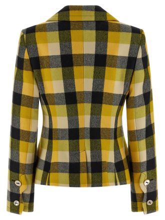 Vivienne Westwood Womens Bicolor Virgin Wool Blazer Clothing