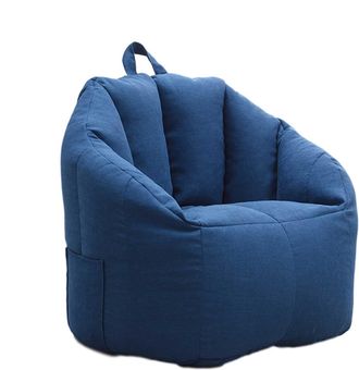 Generic Bezug für Sitzsack, waschbar und abnehmbar, ultraweich, ohne Füllung, gepolsterter Sitzsackbezug mit Reißverschluss, zum Organisieren von Plüschtieren