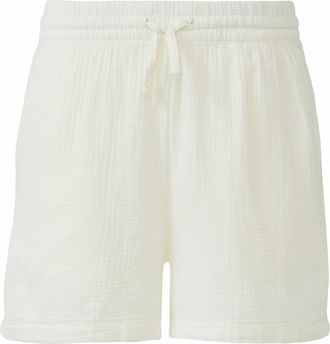 QS by s.Oliver Damen 2165937 Shorts, Ecru, 38 cm
