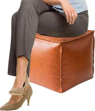 Generic Generisches Speicher Pouffe -Truhe - Faltbare Belagerung weiches Wohnzimmer | Mehrzweckstrapernbank für Schlafzimmer Office House Organization Toys Ac