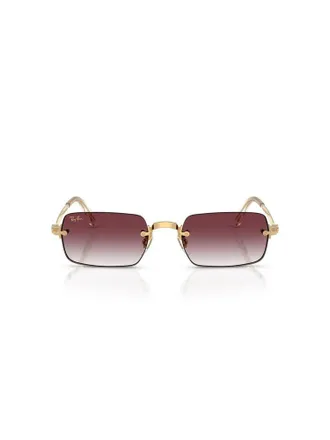 Ray-Ban 0RB3928 Rimless Square Sunglasses - Gold