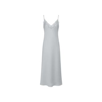 R&oacute;he Silk Lace Slipdress - - Dresses - Damen - Grau - L