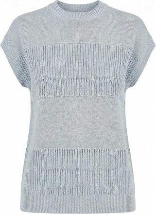 PESERICO Femme, Pulls, Bleu, Taille: 38 FR Tricot ras du cou