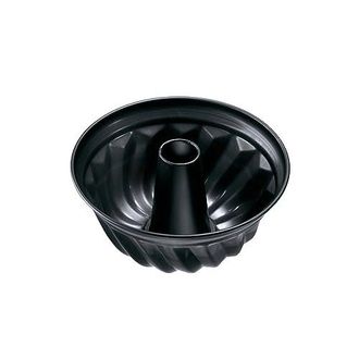 Zenker 6526 moule à gâteau avec cheminée 22 cm, moule gateau, moule a kouglof alsacien, moule kouglof, moule à kouglof 22 cm, Acier, 22 cm